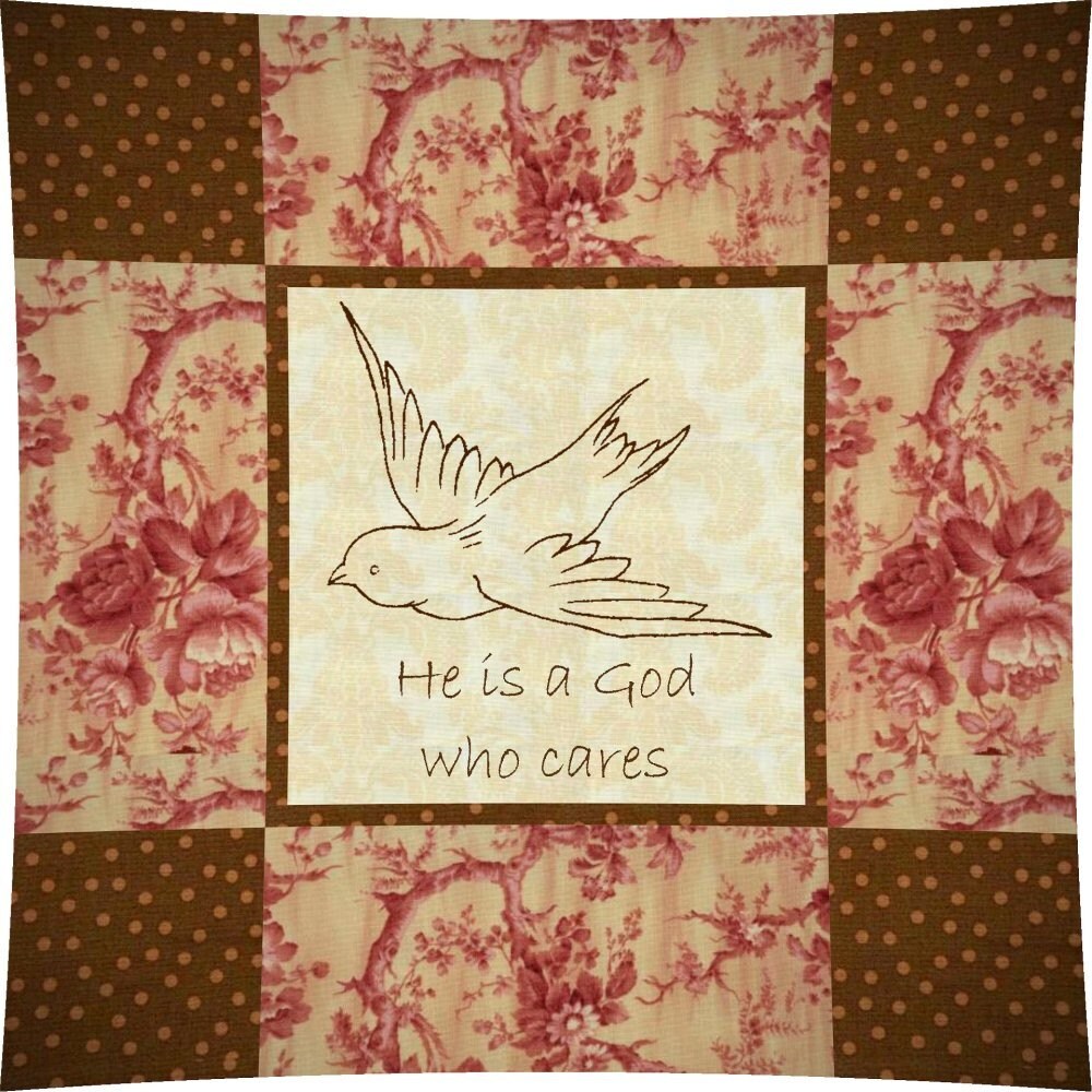 GOD CARES Embroidered Pillow Pattern - P P C 102 --- Printable Download ...