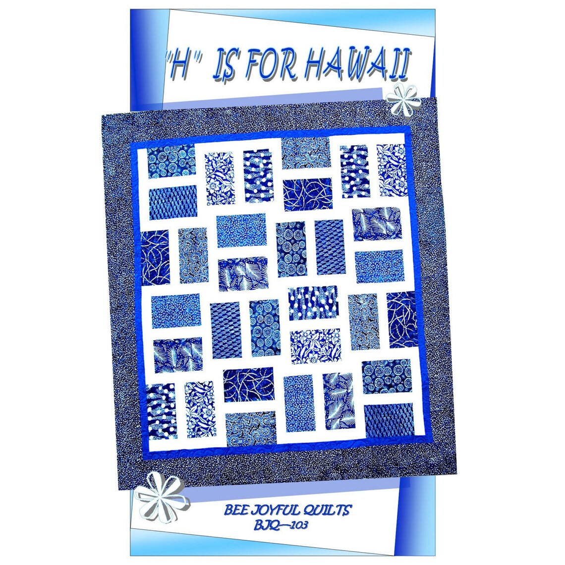 H IS for HAWAII Quilt Pattern - B J Q 103 --- Printable Download Pdf E ...