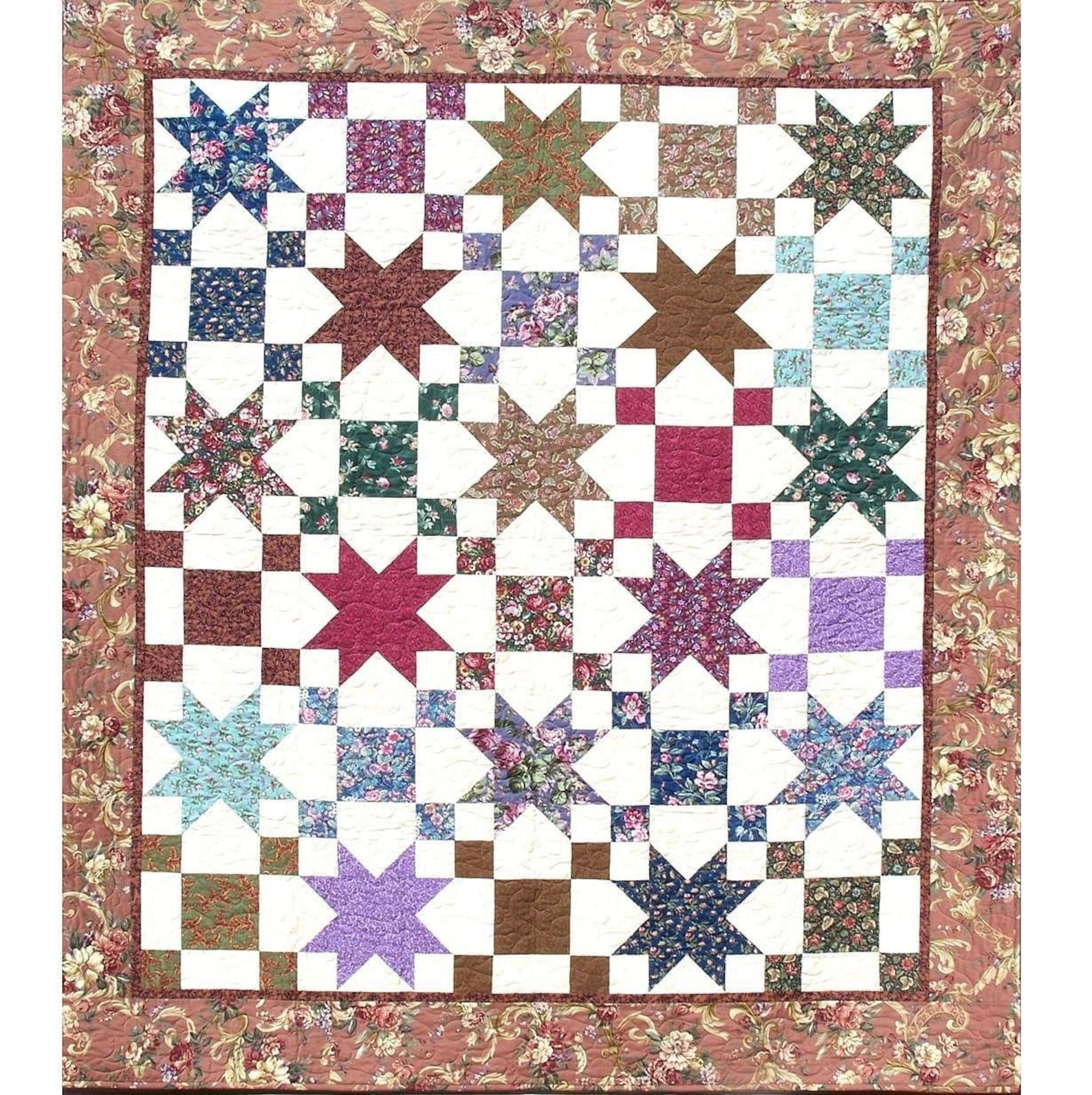STARS & PATIENCE Quilt E-pattern - B J Q 107 --- Printable Download Pdf ...