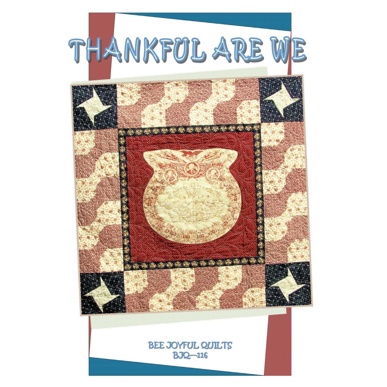 THANKFUL ARE WE Wall Hanging Quilt Pattern - B J Q 116 --- Printable ...