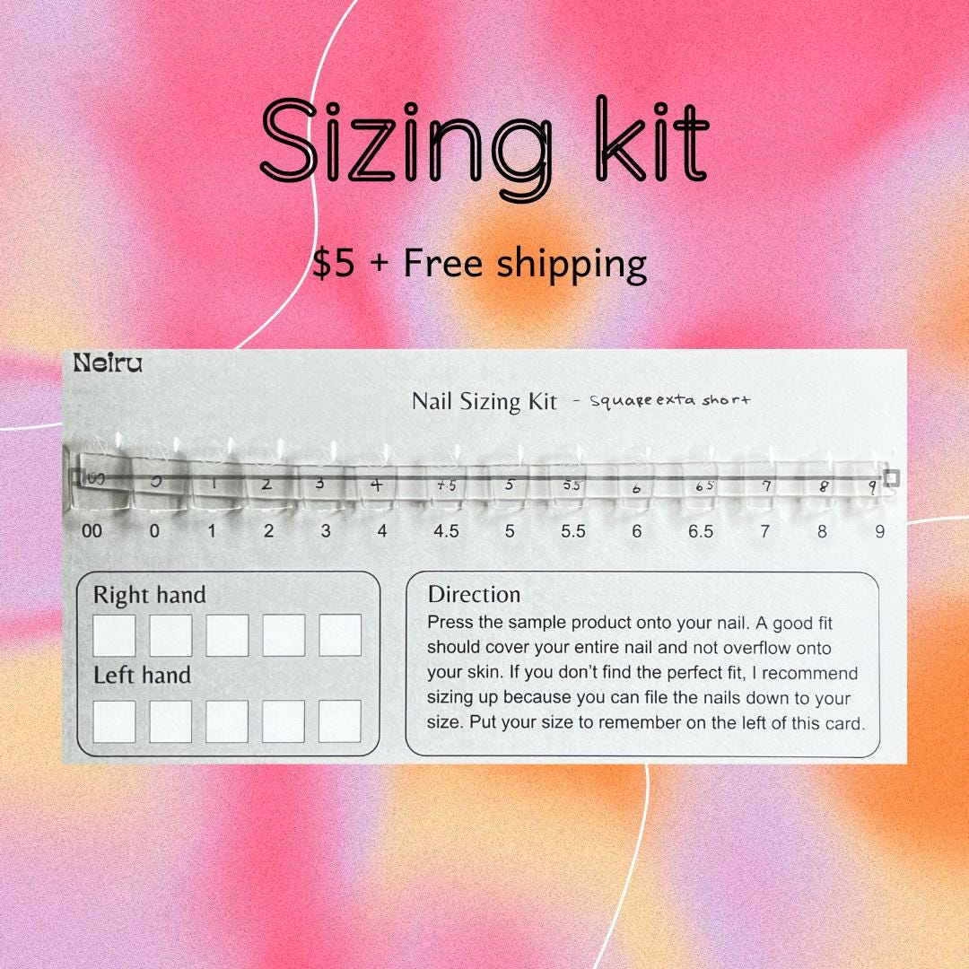 Nail Sizing Kit | Apres Gel-x | Press on Nails - Etsy