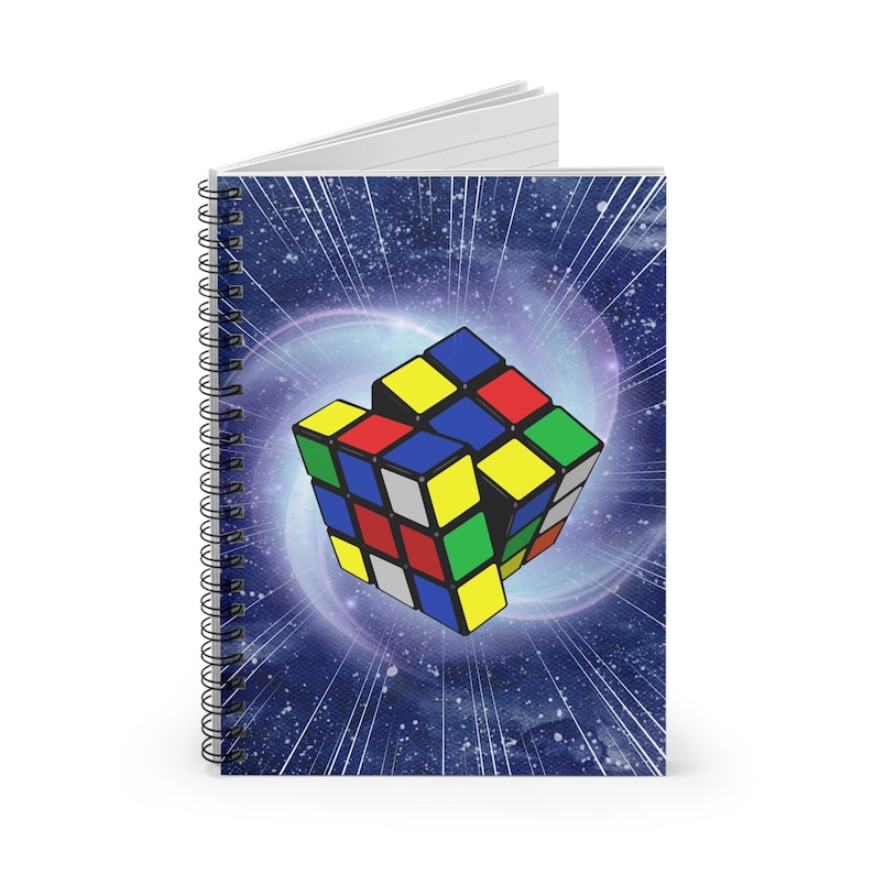 Rubik's Cube Spiral Notebook: Gamer Puzzle Design - Etsy