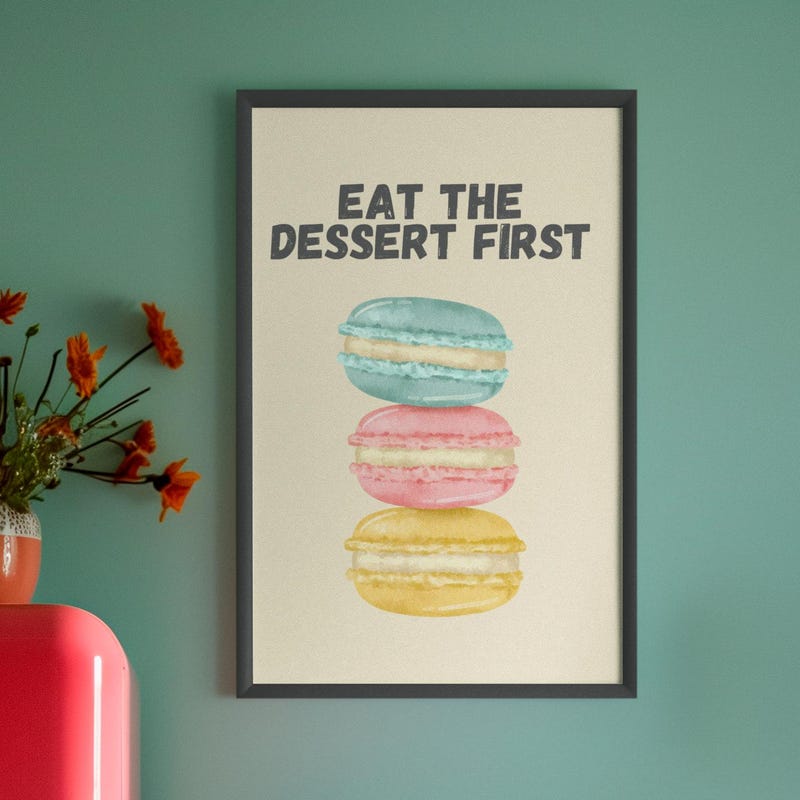 Macarons Quote Print - Etsy