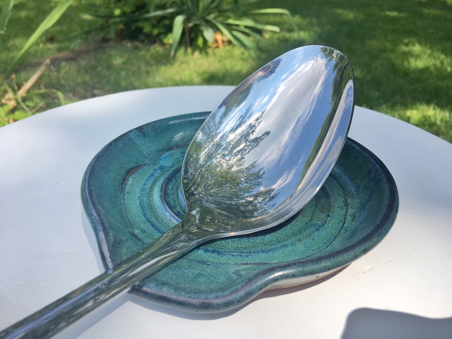 Large Petes Green Spoon Rest - Etsy