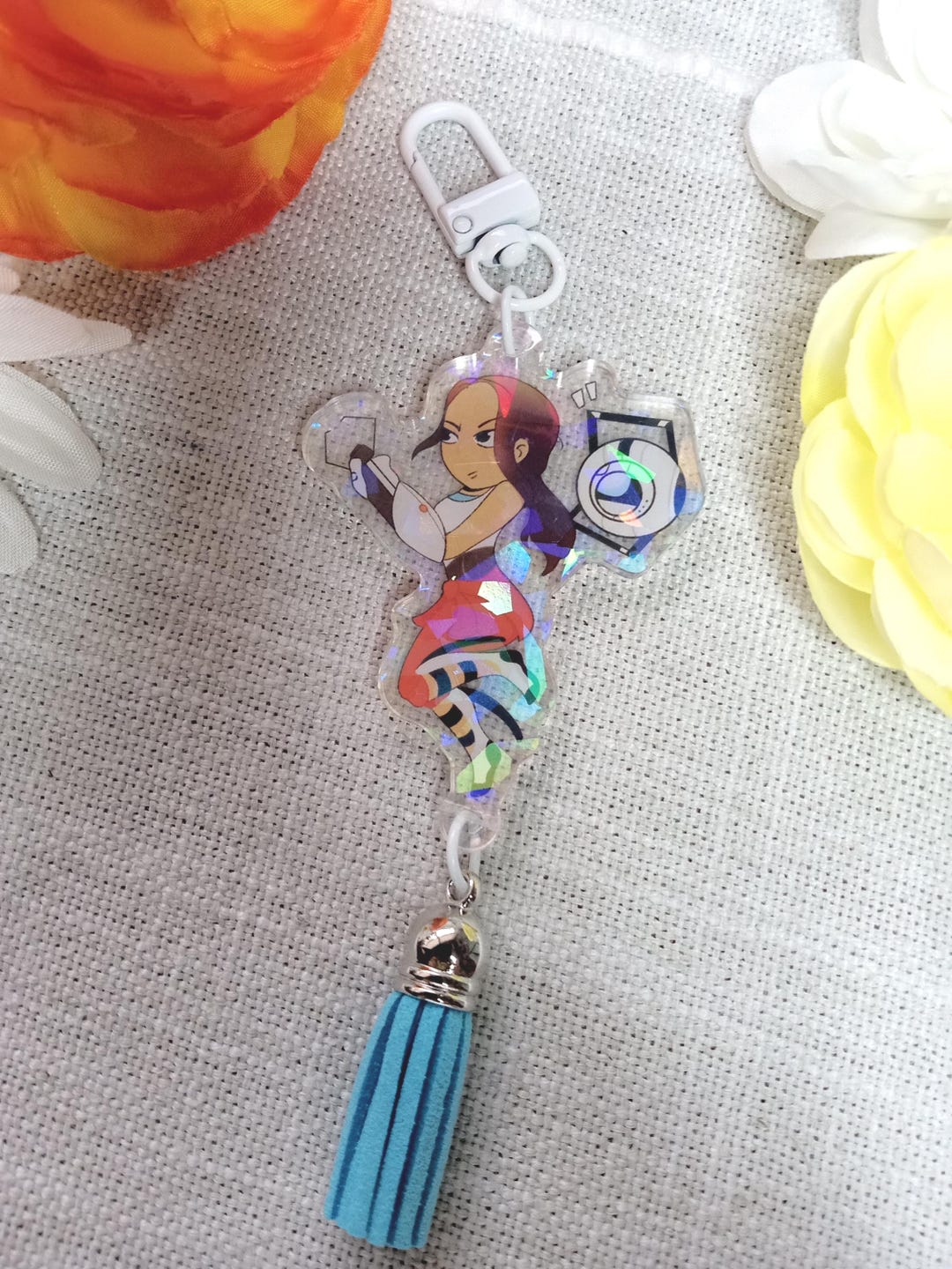 Chell and Wheatly Acrylic Charm-portal Tassle Charm - Etsy