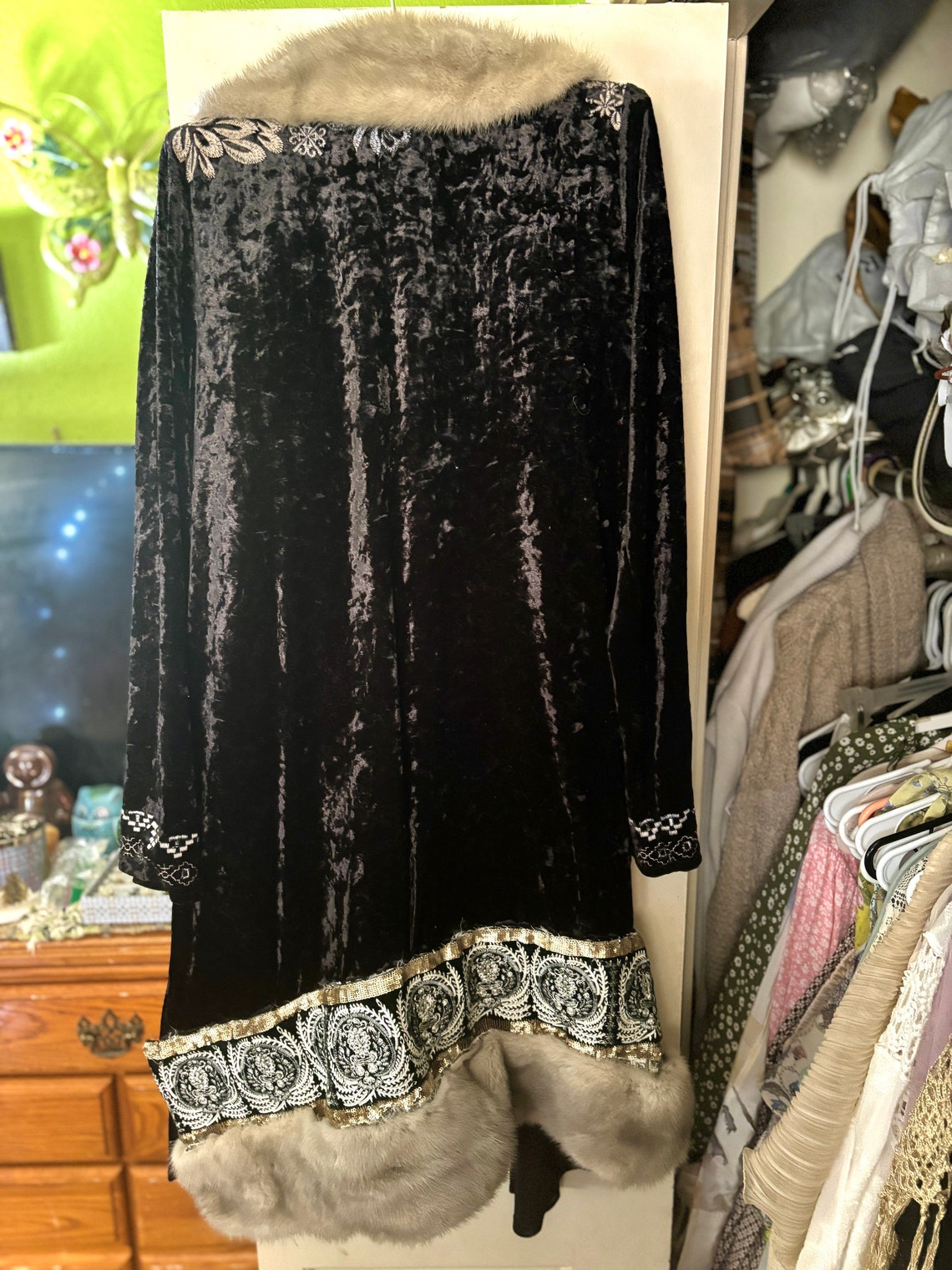 Handmade Real Fur Pennylane Duster Upcycled Vintage Fox Fur One Size ...