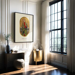 Saint Lucy Poster | Gold Foil Art Print | Christian Wall Decor | Patron ...