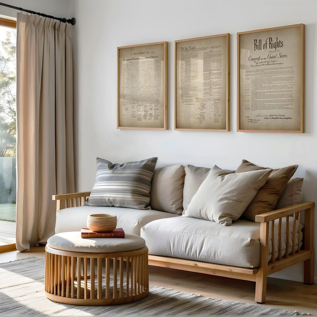 U.S. Founding Documents Trio Set | Declaration of Independence, U.S ...