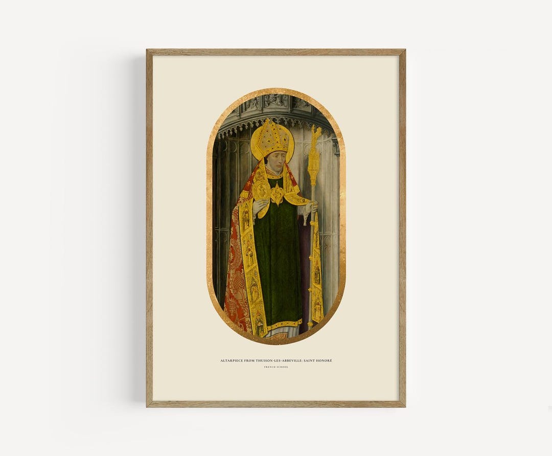 Saint Honoré Patron Saint of Bakers Fine Art Print, Canvas & Framed ...