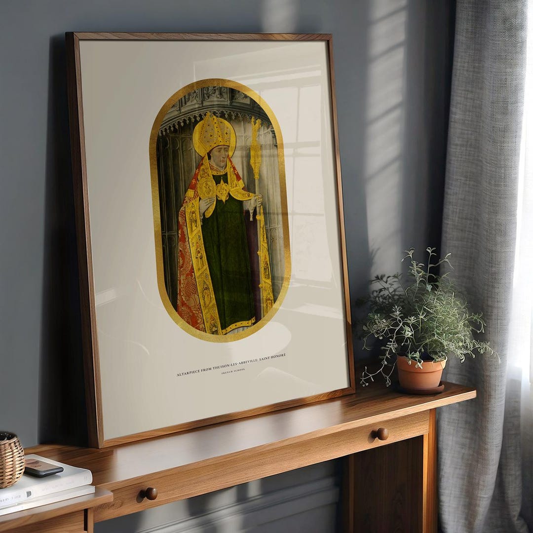 Saint Honoré | Gold Foil Art Print | Luxury Framed Print | Christian ...