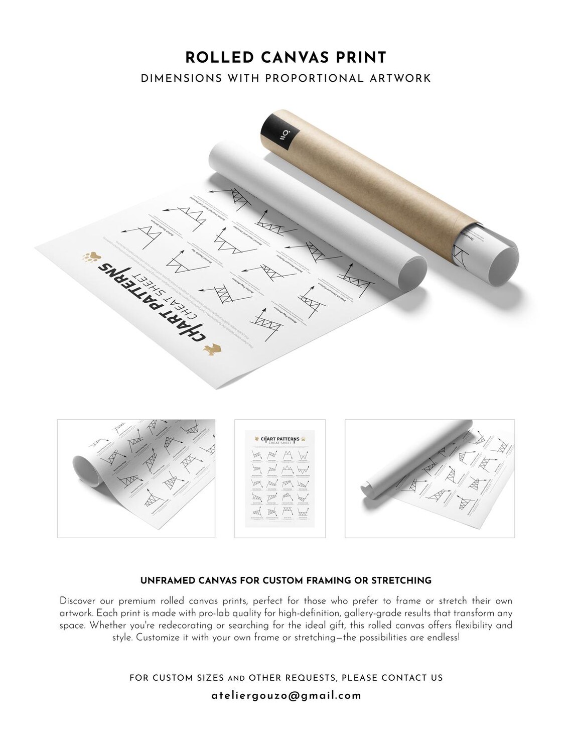 Chart Patterns Cheat Sheet Poster | Forex Technical Analysis Wall Art ...