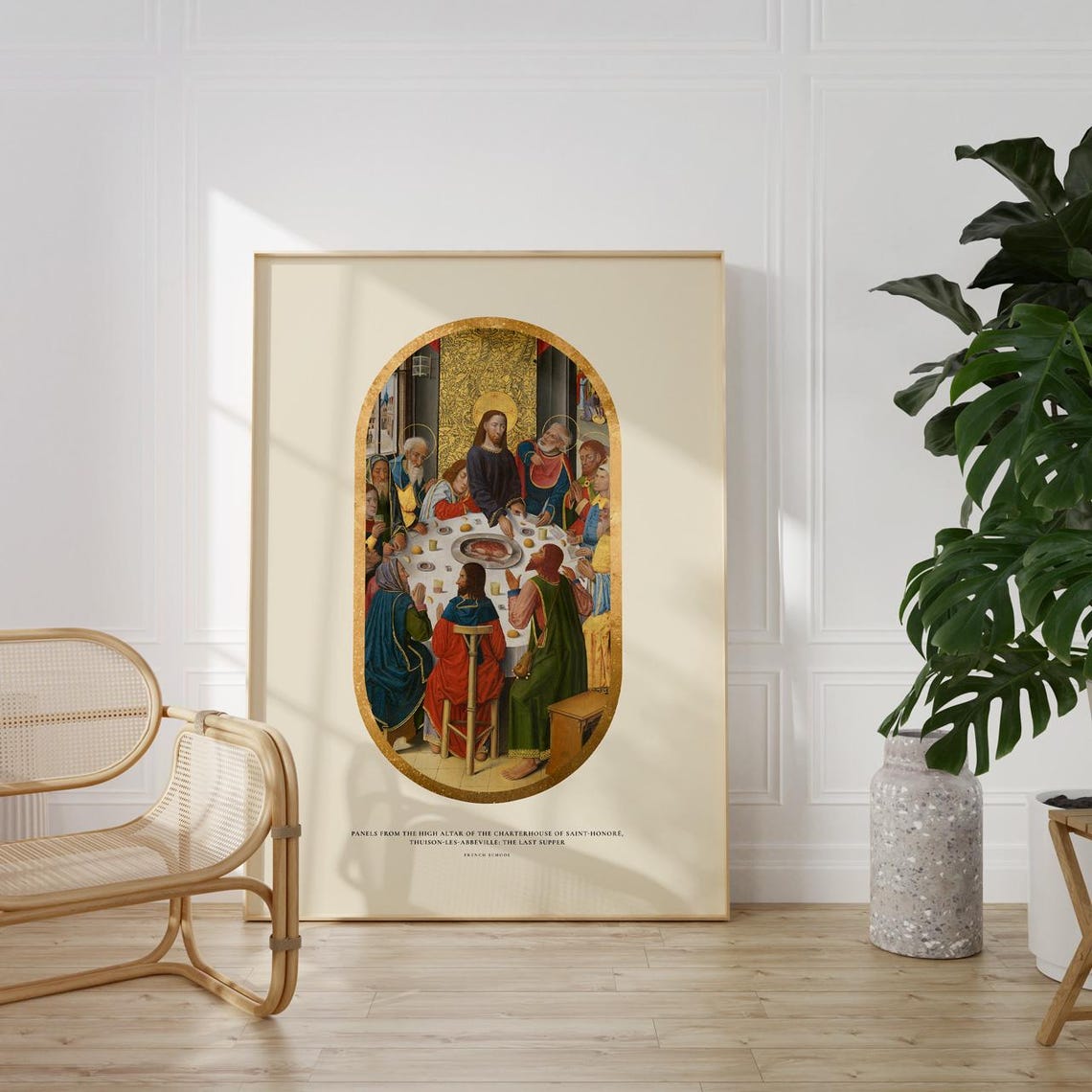 Sacred Last Supper Art Divine Christian Wall Decor the Living Christ in ...