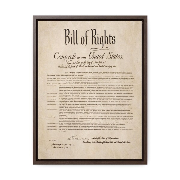 Bill of Rights Poster - Etsy