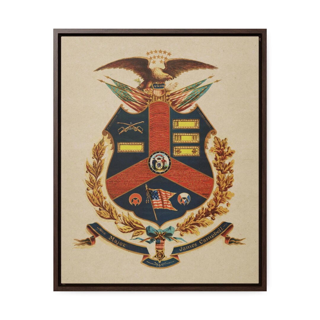 Major James Campbell Civil War Commemorative Crest Premium Matte Poster ...
