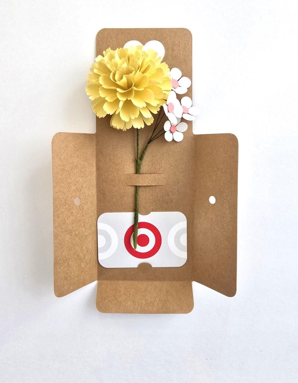 Carnation Flower Gift Card Holder - Etsy