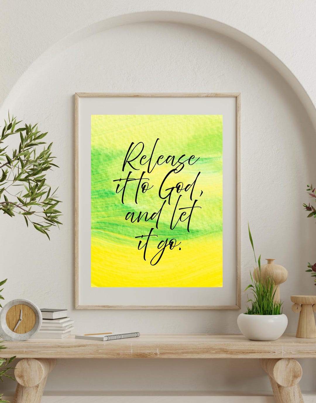 God Quote Poster, Inspirational Print, Positive Affirmation, Good Mood ...