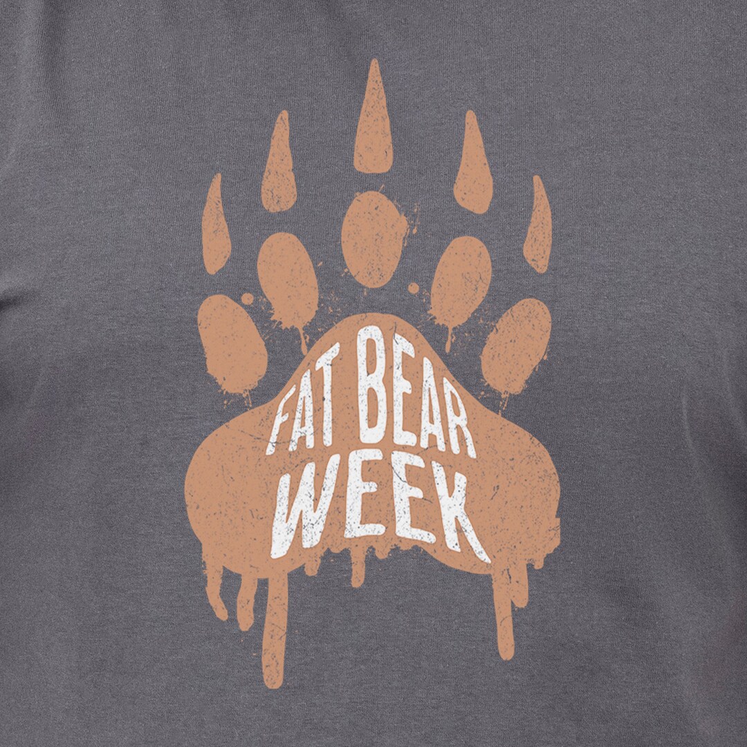 Fat Bear Week Paw Brown Shirt Fat Bear Week, Katmai National Park ...