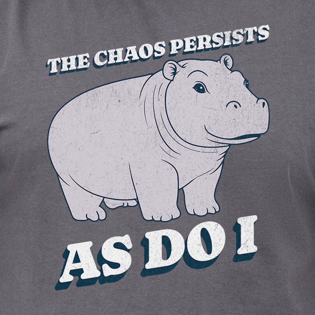 The Chaos Persists as Do I Shirt Hippopotamus, Denge, Moo Deng, Pygmy ...