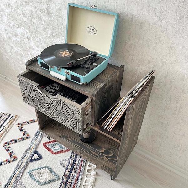 Record Player Console - Etsy