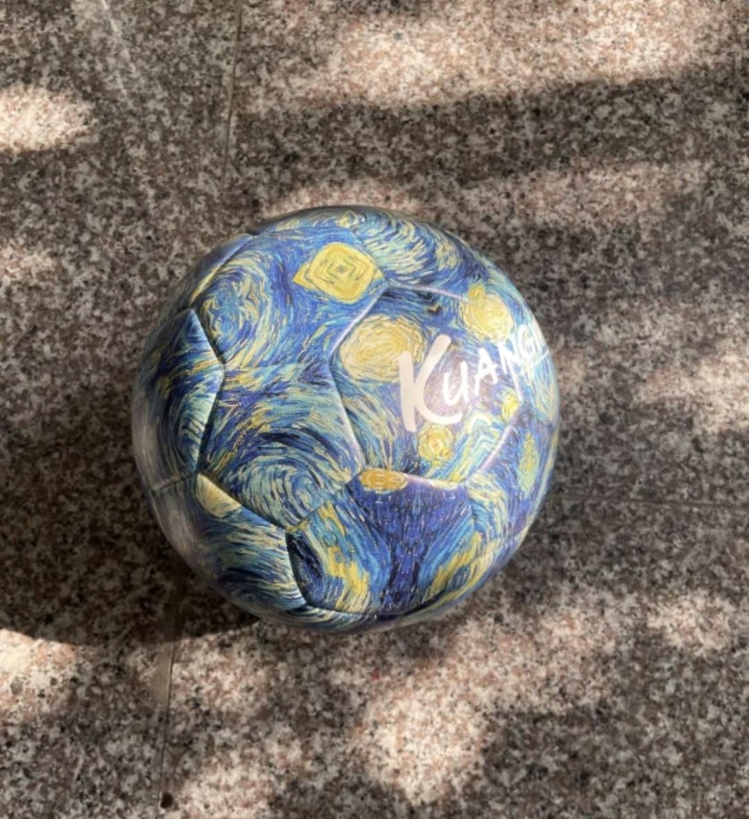 Custom Engraving Van Gogh Starry Night No. 5 Standard Football, World ...