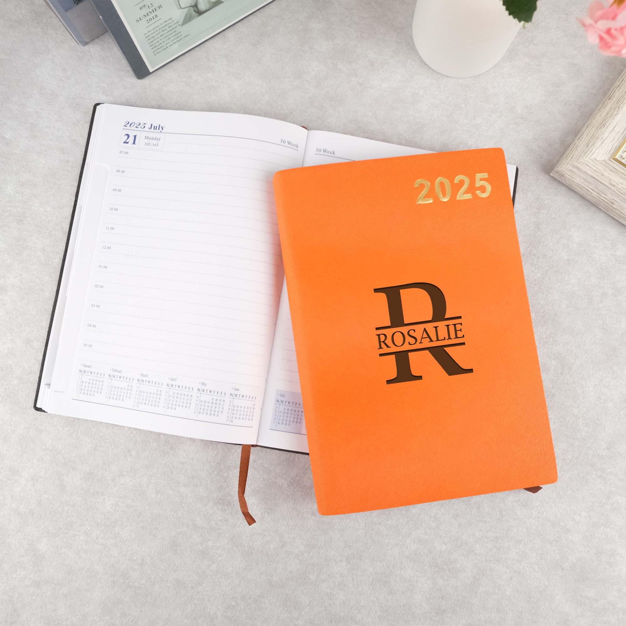 Personalised 2025 Yearly Planner, Daily Planner With Gift Box ...