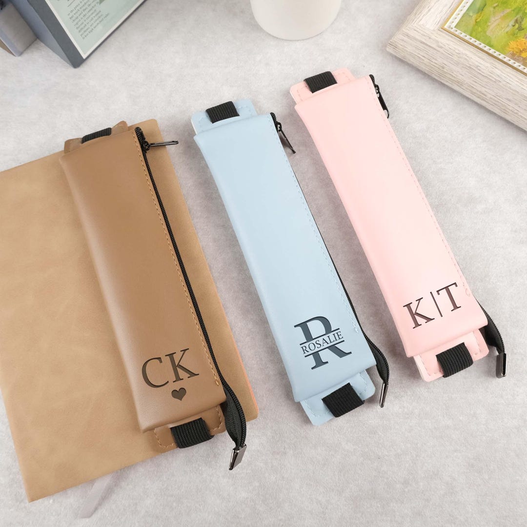 Personalized Pen Pouch, Pen Case With Zipper, Portable Pencil Case, Pen ...