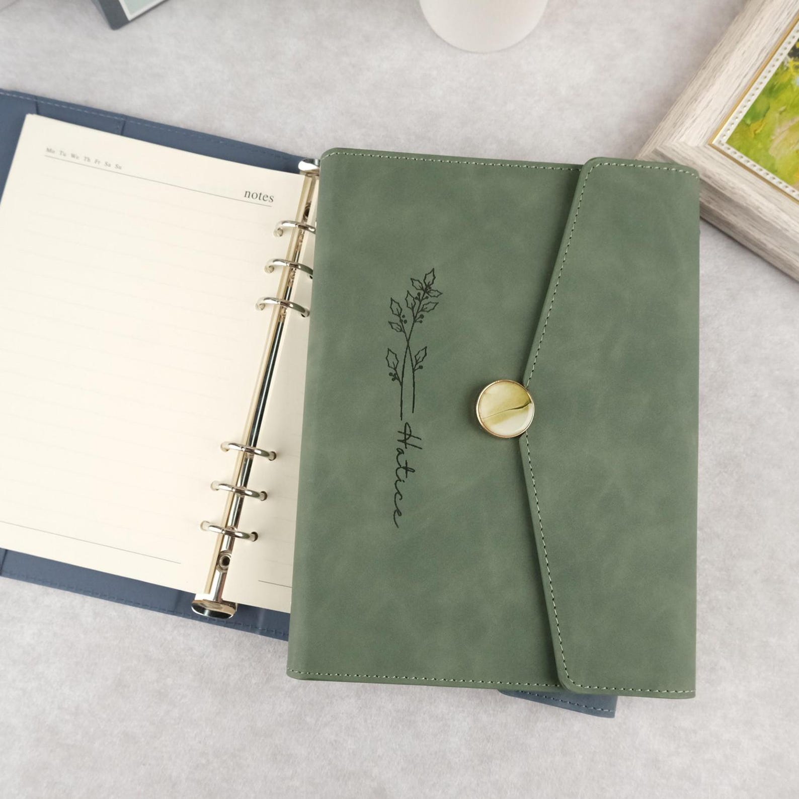 Refillable Notebook With Gift Box, Refillable Loose-leaf Diary, Diary ...