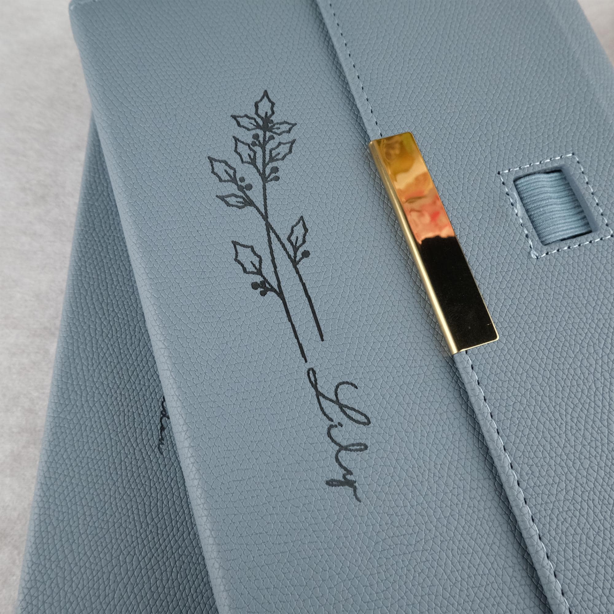 Planner Notebook With Birthday Flowers, Custom Planner With Name, Year ...