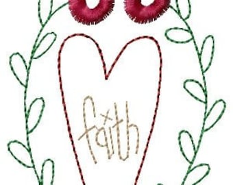 Christian Symbols Redwork Machine Embroidery Design, Embroidery Designs ...