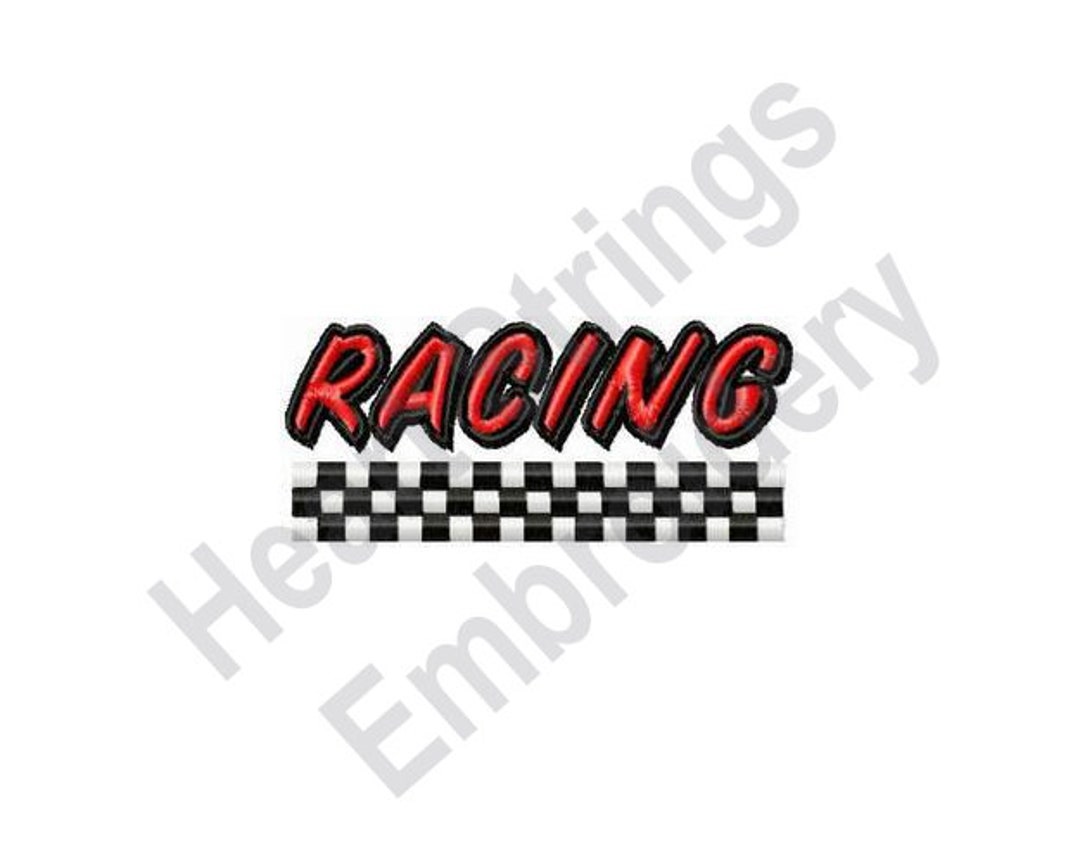 Racing - Machine Embroidery Design - Etsy