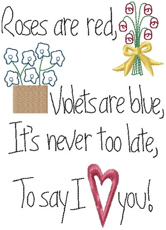 Violets Are Blue Poem