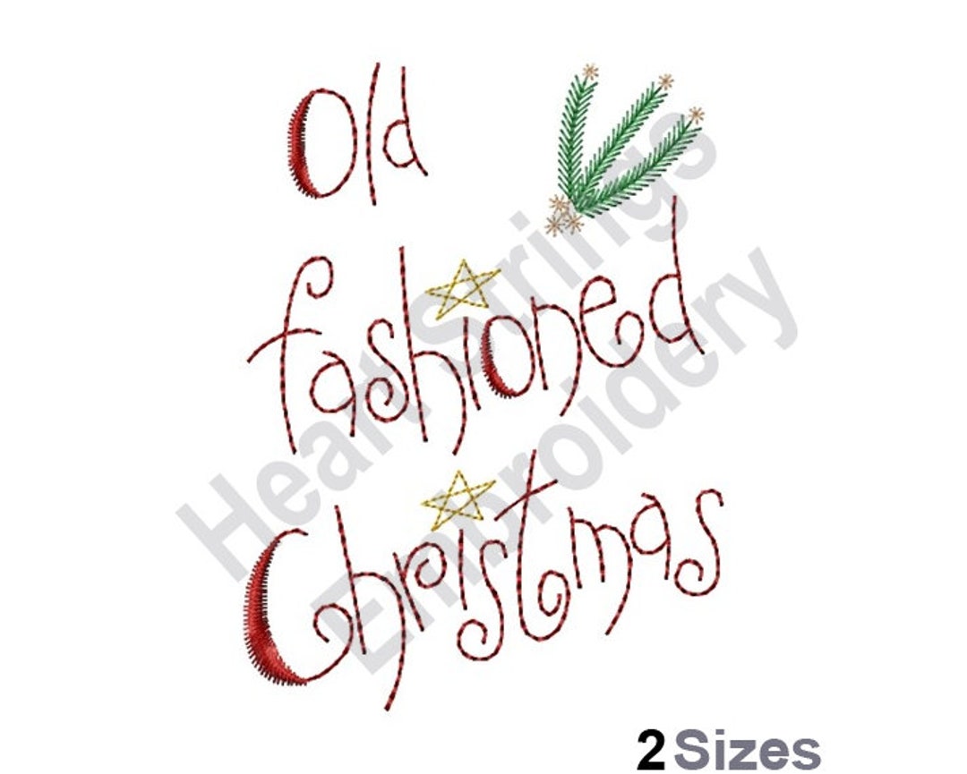 Old Fashioned Christmas - Machine Embroidery Design, Embroidery Designs ...