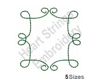 Barbwire Oval Frame Machine Embroidery Design, Embroidery Designs ...