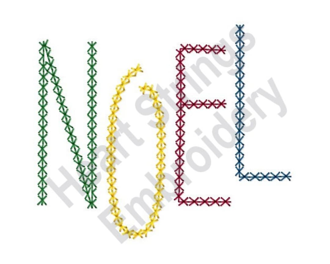 Noel - Machine Embroidery Design - Etsy