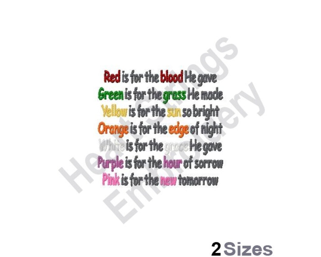 Jelly Bean Colors - Machine Embroidery Design - 2 Sizes - Etsy