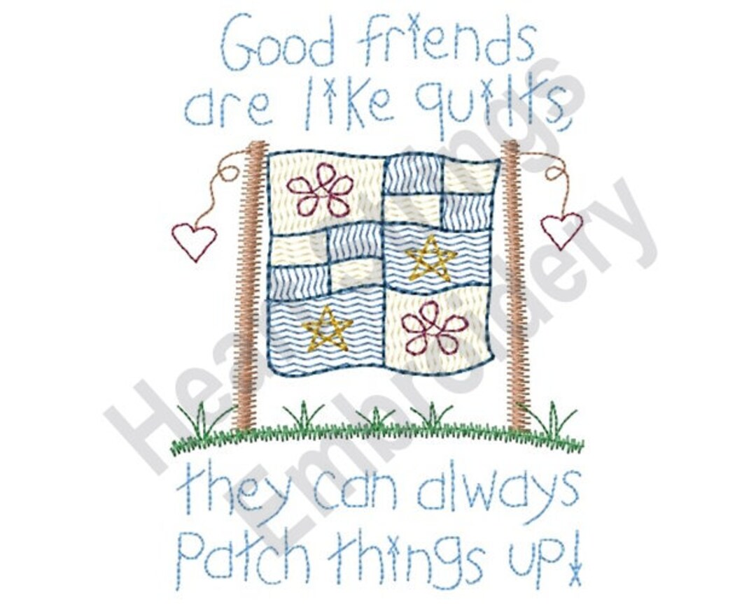 Good Friends - Machine Embroidery Design, Embroidery Designs, Machine ...