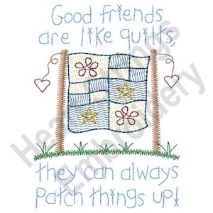 Good Friends - Machine Embroidery Design, Embroidery Designs, Machine ...