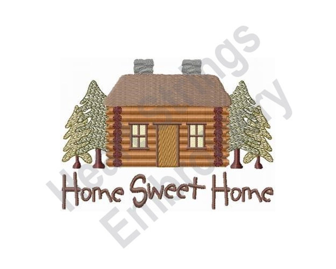 Home Sweet Home - Machine Embroidery Design, Embroidery Designs ...
