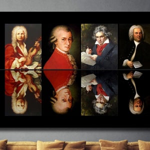 The Composers Canvas: Ludwig Van Beethoven/wolfgang Amadeus Mozart ...