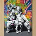 Banksy Two Children Urban Canvas Painting, Banksy Style Artwork Canvas ...