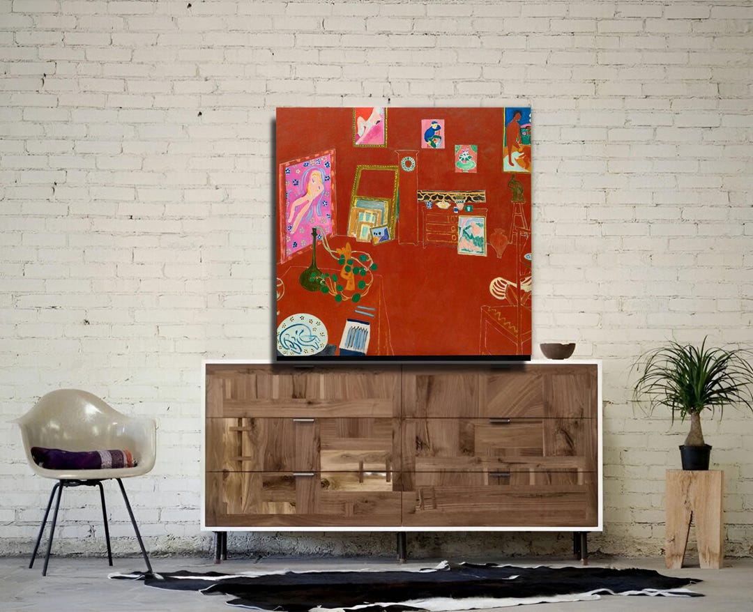 Henri Matisse the Red Studio Canvas,henri Matisse Art Print,matisse ...