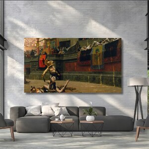 Jean Leon Gerome Canvas Wall Art,jean Leon Gerome Pollice Verso(thumbs ...
