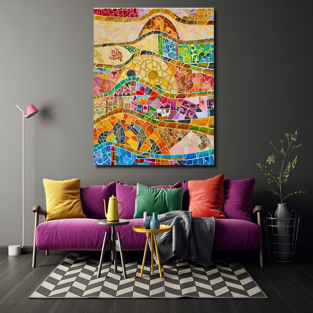 Gaudi,antoni Gaudí,mosaic Wall Decor,antoni Gaudí Art,antoni Decor ...