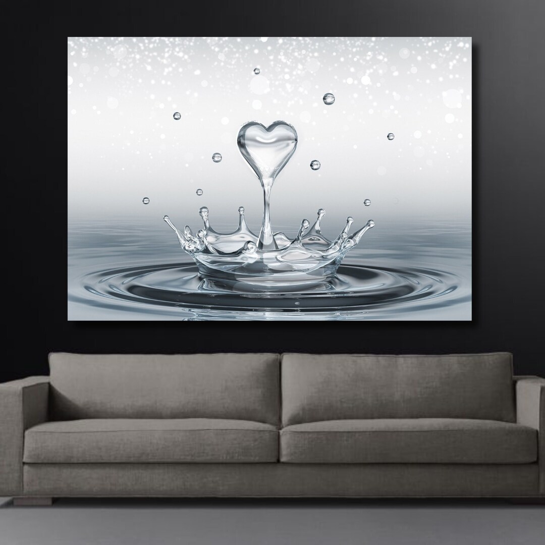 Water Drop Canvas Print|fine Art Photography|abstract Water Art|water ...