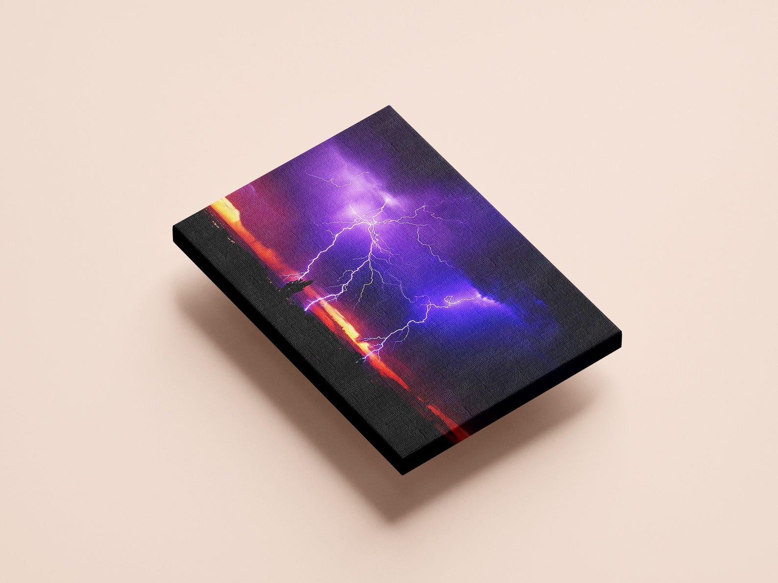 Lightning Storm Canvas Wall Art Design / POSTER or CANVAS READY to Hang ...