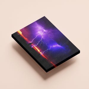 Lightning Storm Canvas Wall Art Design / POSTER or CANVAS READY to Hang ...