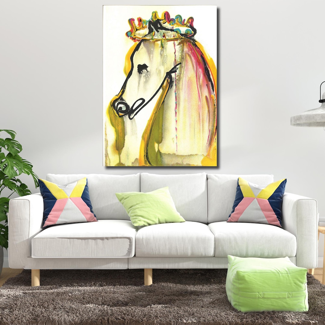 Salvador Dali Caligula Print: Framed Canvas Surreal Wall Art - Etsy