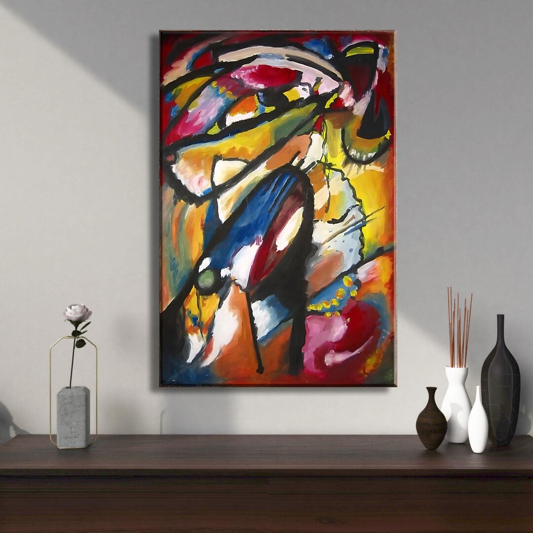 Wassily Kandinsky Canvas, an Angel of the Last Judgement, 1911 ...