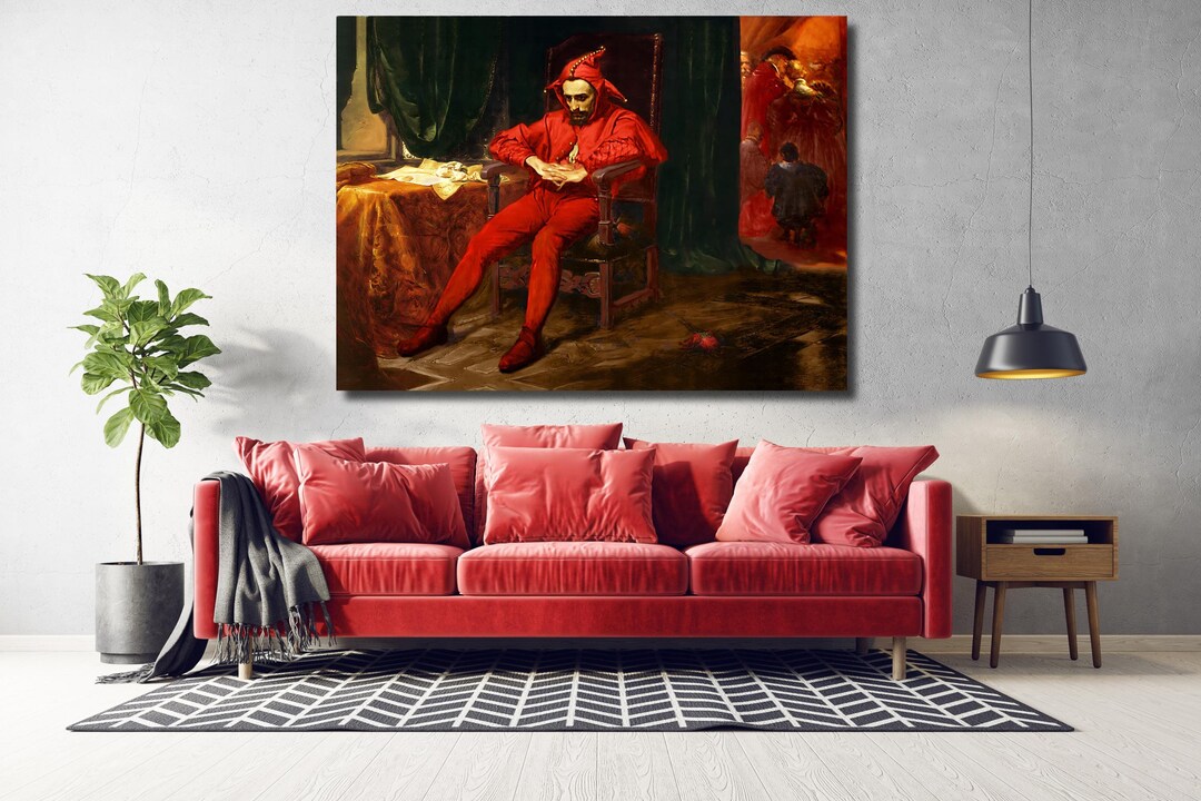 The Sad Jester by Jan Matejko / Poster or Canvas Wall Art, Sad Clown ...