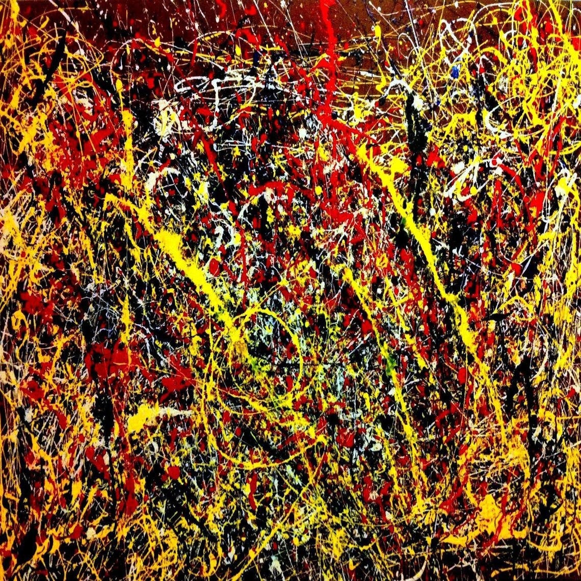 Jackson Pollock Canvas Wall Art Extra Large Canvas Wall Art Home and ...